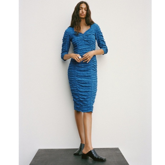 Zara | Dresses | Zara Textured Dress The Anne Dress | Poshmark